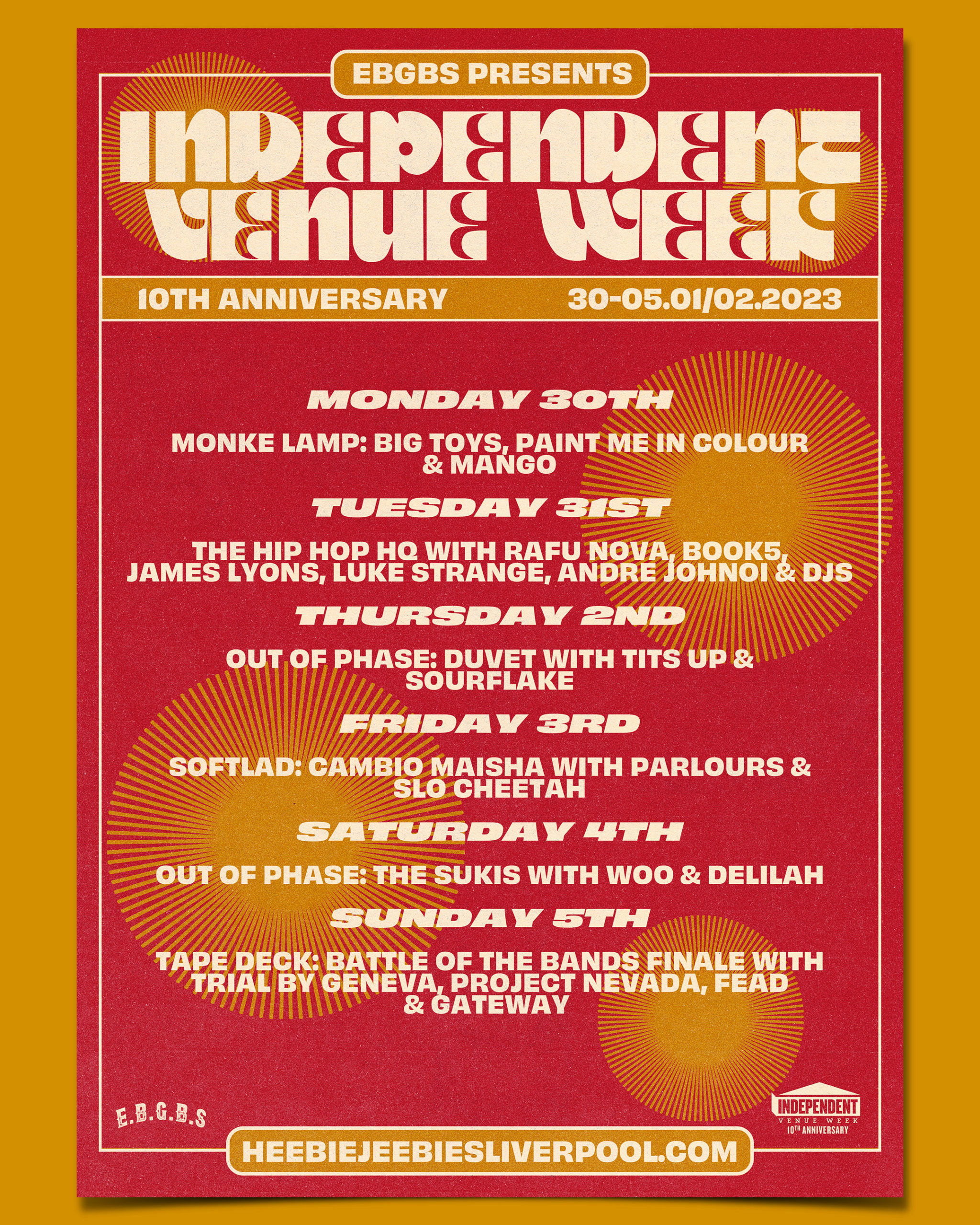 Independent Venue Week @ The Jacaranda Club, EBGBS and Phase One ...